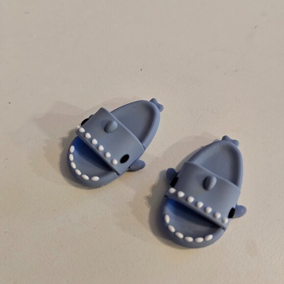 Toys | Nwt Blue Shark Sandals For Labubu | Poshmark